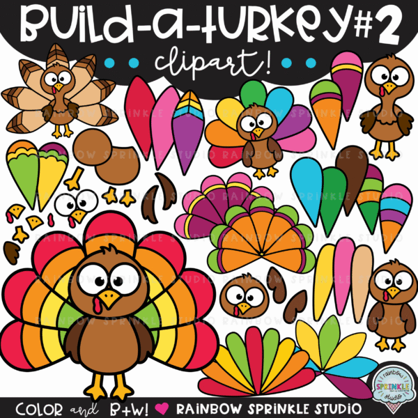 Build a Thanksgiving Clipart Bundle!! - Rainbow Sprinkle Studio