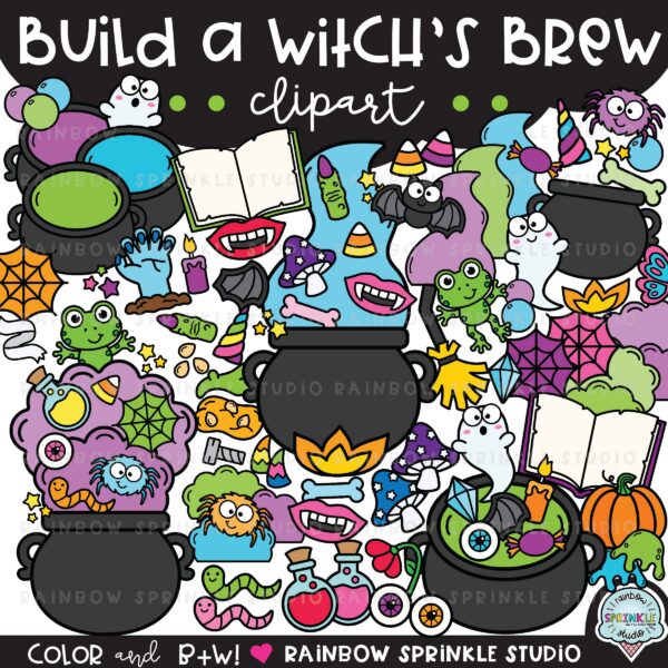 Build a Halloween Clipart Bundle! - Rainbow Sprinkle Studio
