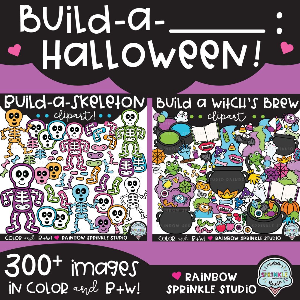 Build a Halloween Clipart Bundle! - Rainbow Sprinkle Studio