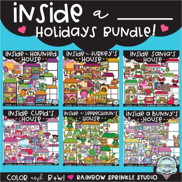 Inside a ________ Holidays Clipart GROWING Bundle! - Rainbow Sprinkle ...