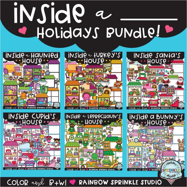 Inside a ________ Holidays Clipart GROWING Bundle! - Rainbow Sprinkle ...