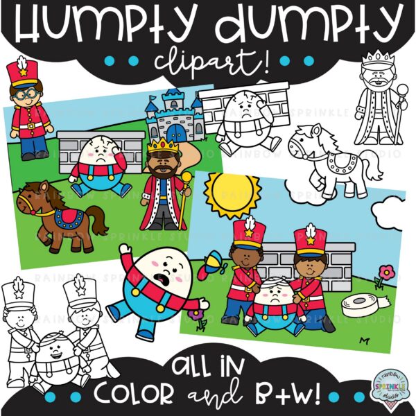 Nursery Rhymes Clipart Super Bundle! - Rainbow Sprinkle Studio